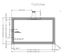 China PCT 21.5 inch Projected Capacitive Touch Screen , Capacitive Touchscreen for sale