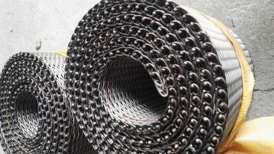 China Stainless Steel Herringbone Conveyor Belt for Food Industry - 20m Length, 0.613m Width, -55°C to 1150°C Temperature Range for sale