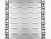 China Food Grade SS304 Chain Link Hinged Steel Belt Conveyor 0.2-4m Width 1-3mm Wire Diameter for sale