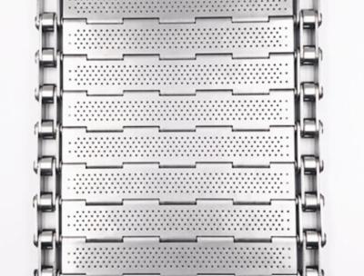 China Food Grade SS304 Chain Link Hinged Steel Belt Conveyor 0.2-4m Width 1-3mm Wire Diameter for sale
