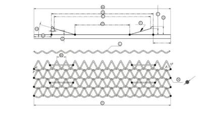 China Stainless Steel Herringbone Wire Mesh Conveyor Belt 20m Length with 86% Open Mesh Area for Industrial Applications for sale