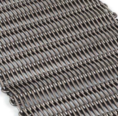 China Stainless Steel Spiral Freezer Conveyor Belt with Sprocket Drive and High Open Area Mesh Design for sale