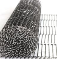 China Stainless Steel Wire Mesh Conveyor Belt 20m Length with 0.613m Width Options for Food Processing and Industrial Applications for sale