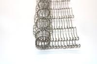 China Double Balanced Chain Stainless Steel Hinge Belt Conveyor 20m Length 0.613m Width with 86% Open Mesh for Industrial Dryers for sale