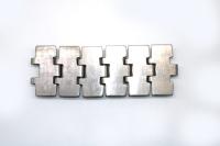 China 302 Stainless Steel Driven Roller Flat Top Chain Slat - 86% Open Mesh, USDA Accepted for Food Processing for sale