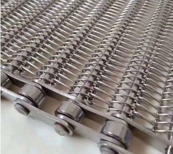 China Heavy Gauge Chain Link Wire Mesh Belt for Conveyor Equipment - 304 Stainless Steel, 10000m² Production Capacity for sale