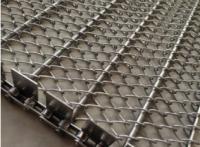 China SS304 Stainless Steel Mesh Belt Conveyor - 500mm Width, 8mm Rod Pitch, 25.4mm Chain Pitch for Industrial Applications for sale