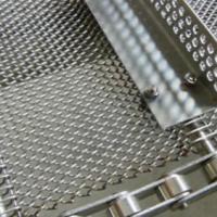 China Galvanised Stainless Steel Chain Link Diamond Mesh Steel Plate for Conveyor Belts for sale