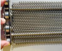 China High Temperature 314 310S Stainless Steel Spiral Mesh Conveyor Chain Belt with 0.8-3mm Wire Diameter and 50mm Spiral Pitch for sale