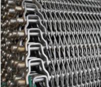 China High Temperature 314 310S Stainless Steel Spiral Mesh Conveyor Chain Belt with 0.8-3mm Wire Diameter and 50mm Spiral Pitch for sale