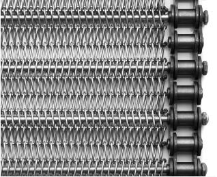 China Stainless Steel Chain Wire Mesh Conveyor Belt -40°F to 2100°F Temperature Range for Food Processing Industry for sale