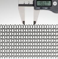 China Stainless Steel Chain Mesh Conveyor Belt for Biscuit Ovens - Z47 Type with 1.2mm Wire Diameter and 2.2mm Belt Thickness for sale