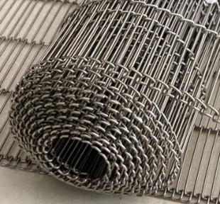 China 304/316 Stainless Steel Flat Flex Wire Mesh Conveyor Belt for Pizza Oven and Food Processing Equipment for sale