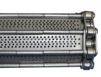 China High Load Stainless Steel Perforated Conveyor Belt Plate Chain 0.8-3mm Thickness 0.2-4m Width Customizable for sale