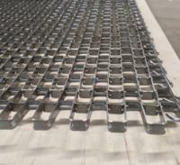 China 304 Stainless Steel Flex Weave Square Wire Mesh Conveyor Belt 20-200cm Width with 1.2mm Thickness for Industrial Applications for sale