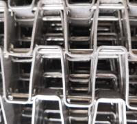 China Custom Stainless Steel Flat Wire Conveyor Belt Chain Mesh - 304 Grade, Multiple Sizes for Assembly Lines for sale