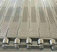 China SUS304 Stainless Steel Perforated Chain Plate Conveyor Belt 0.38x5m for Food Industry for sale