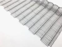 China Stainless Steel Flat Flex Conveyor Belt 100-400mm Width with 4-20mm Pitch for Industrial Oven Baking for sale