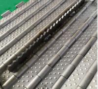 China Galvanized Stainless Steel Plate Chain Conveyor Belt for CNC Chip Removal - Custom Pitch & Length Options for sale