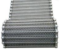 China Stainless Steel Chain Link Wire Mesh Conveyor Belt 150-5500mm Width -40℃ to 1300℃ Temperature Range for sale