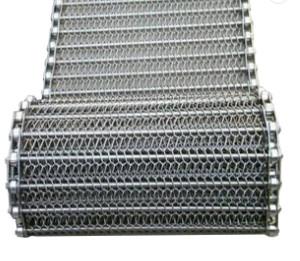 China Stainless Steel Chain Link Wire Mesh Conveyor Belt 150-5500mm Width -40℃ to 1300℃ Temperature Range for sale
