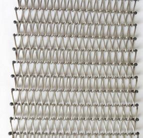 China SS 304/316 Stainless Steel Herringbone Conveyor Belt for Food Industry - 2.5mm to 3.3mm Wire Diameter Options for sale