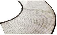 China Hinged Stainless Steel Slat Chain Conveyor Belt 1m x 0.5m for Chip Handling with Large Load Capacity for sale