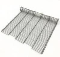 China SUS302 Stainless Steel Flexible Metal Mesh Conveyor Belt 1.0-2.0mm Thickness Custom Mesh Size DIN JIS Standard for sale
