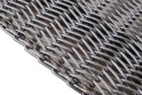 China SUS302 Stainless Steel Flexible Metal Mesh Conveyor Belt 1.0-2.0mm Thickness Custom Mesh Size DIN JIS Standard for sale