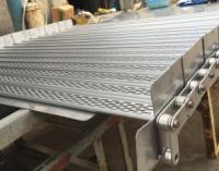 China 110V/220V Stainless Steel Slat Chain Wire Mesh Conveyor Belt with 1.5-Year Warranty and Custom Width Options for sale