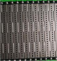 China Stainless Steel Punched Wire Mesh Conveyor Belt with Chain Plate & Baffle - Custom Sizes Available for Food Processing & Industrial Applications for sale