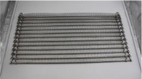 China Stainless Steel SUS304 Wire Spiral Mesh Conveyor Belt for Baking - 304.8-1376mm Width, 180° Turning for sale