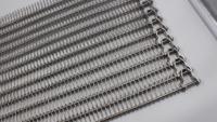China Stainless Steel SUS304 Wire Spiral Mesh Conveyor Belt for Baking - 304.8-1376mm Width, 180° Turning for sale
