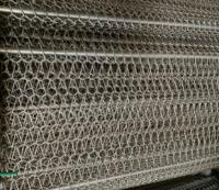 China 304 Stainless Steel Chain Link Wire Mesh Conveyor Belt with 86% Open Area for Industrial Cleaning and Drying Applications for sale