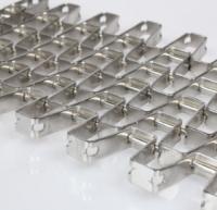 China OEM Stainless Steel Chain Driven Wire Mesh Conveyor Belt 1.2-3.0mm Wire Diameter 25.4-76.2mm Pitch for sale