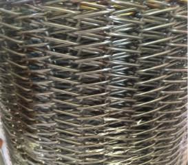 China 316L Stainless Steel Conveyor Flat Flex Belt Chain Link Mesh - 1.2-4mm Wire Diameter, 30-100mm Rod Pitch for sale