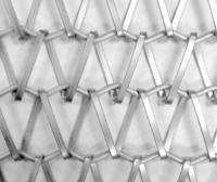 China 316L Stainless Steel Conveyor Flat Flex Belt Chain Link Mesh - 1.2-4mm Wire Diameter, 30-100mm Rod Pitch for sale
