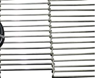 China Food Grade SUS304 Flat Flex Metal Wire Mesh Conveyor Belt 1-3mm Wire Diameter 70-85% Open Area for sale