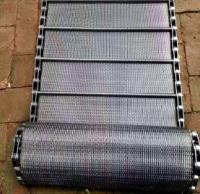 China Customized Food Industry Diamond Mesh Steel Plate Conveyor Belt for sale