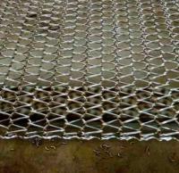China Customized Food Industry Diamond Mesh Steel Plate Conveyor Belt for sale