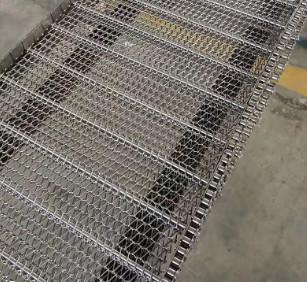 China Double Crimped Woven Wire Mesh Conveyor Belt 1m x 0.6m - Stainless Steel Industrial Grade for sale