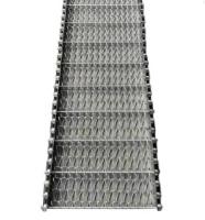 China Double Crimped Woven Wire Mesh Conveyor Belt 1m x 0.6m - Stainless Steel Industrial Grade for sale