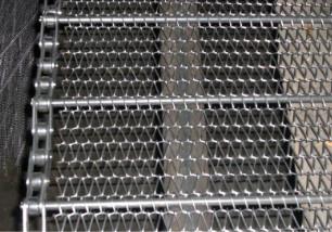 China ODM High Temperature Diamond Mesh Steel Wire With Chain Driven for sale