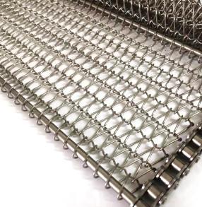 China 304SS Expandable Sheet Metal Diamond Mesh Panels Conveyor Belt for sale