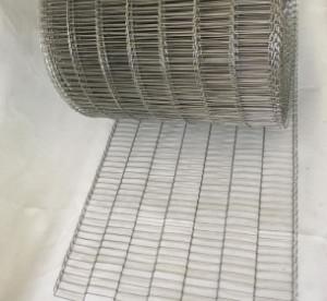 China SS304 SS316 Flat Mesh Conveyor Belt 200-3800mm Width for Chocolate Biscuit Food Processing for sale
