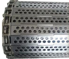 China SUS304 Stainless Steel Plate Link Wire Mesh Conveyor Belt 400-1500mm Width for Food Grain Transport for sale