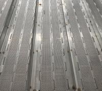 China SUS304 Stainless Steel Plate Link Wire Mesh Conveyor Belt 400-1500mm Width for Food Grain Transport for sale
