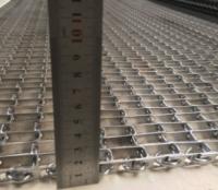 China Stainless Steel Flat Flex Enrobe Conveyor Belt Wire Mesh for Bakery Applications - Custom SS304/SS316 Sizes for sale