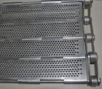 China Perforated 430 Stainless Steel Chip Conveyor Chain Plate Belt - 2000°C Heat Resistant, Custom Sizes Available for sale
