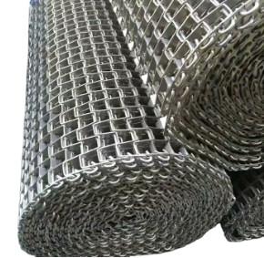 China Stainless Steel Honey Comb Conveyor Belt System 200-1200mm Width with 1.7-2.2 Turning Rate for Food Processing for sale